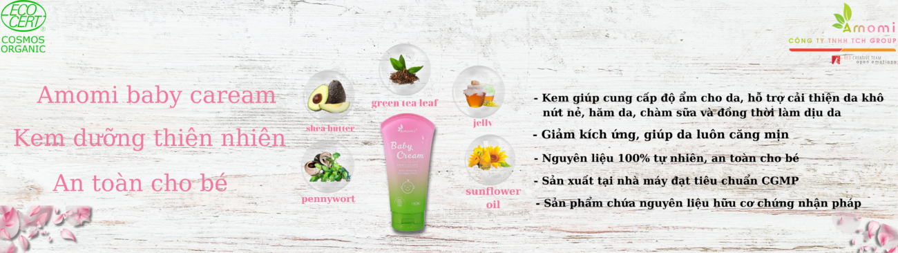 Kem dưỡng ẩm Baby Cream – Amomi